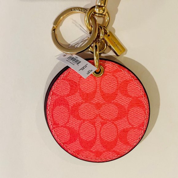 Coach | Accessories | Coach Mirror Bag Charmkey Chain In Signature ...